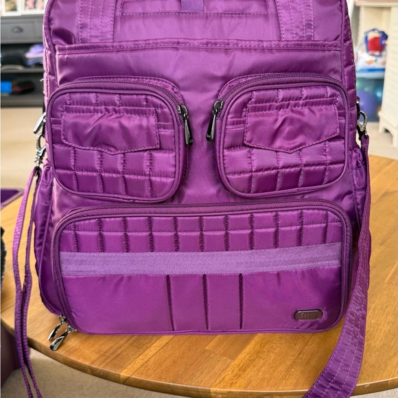 Bags | Lug Puddle Jumper Purple Backpack With Ample Storage | Poshmark